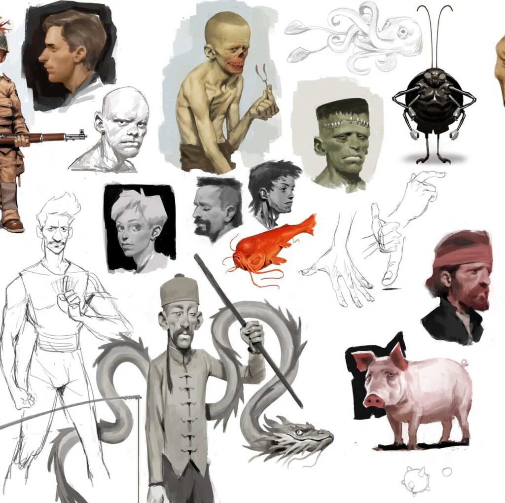 Creative Sketching with Jens Claessens September 2023 – Underpaint Academy